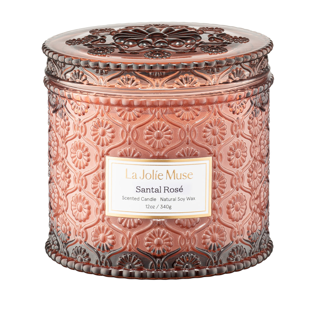 Maelyn - Santal Rosé 12oz Candle – LA JOLIE MUSE
