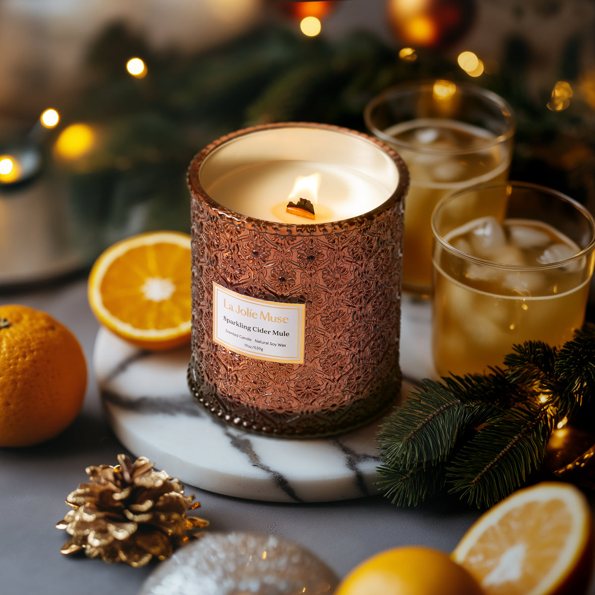 Maelyn - Sparkling Cider Mule 19oz Candle – LA JOLIE MUSE